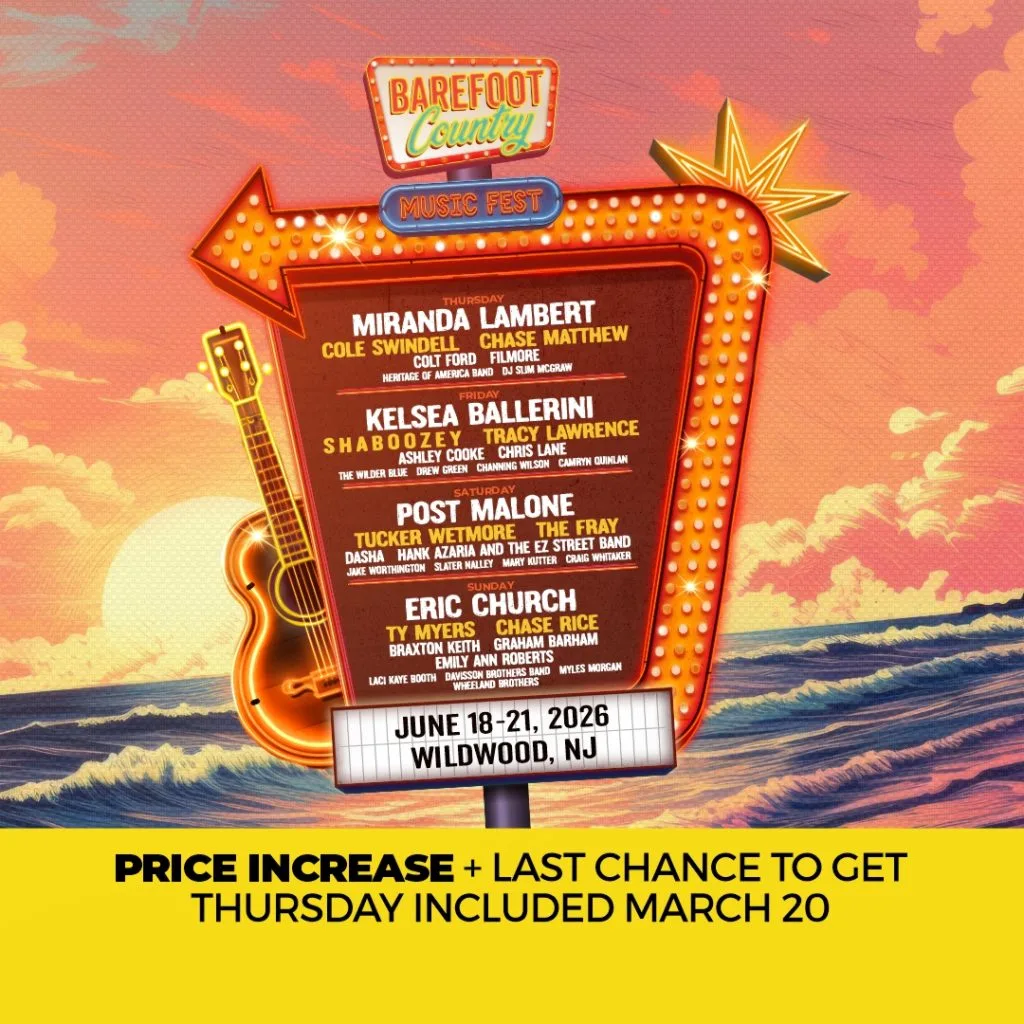 Barefoot Country Music Fest announces schedule – NJ Music Festivals
